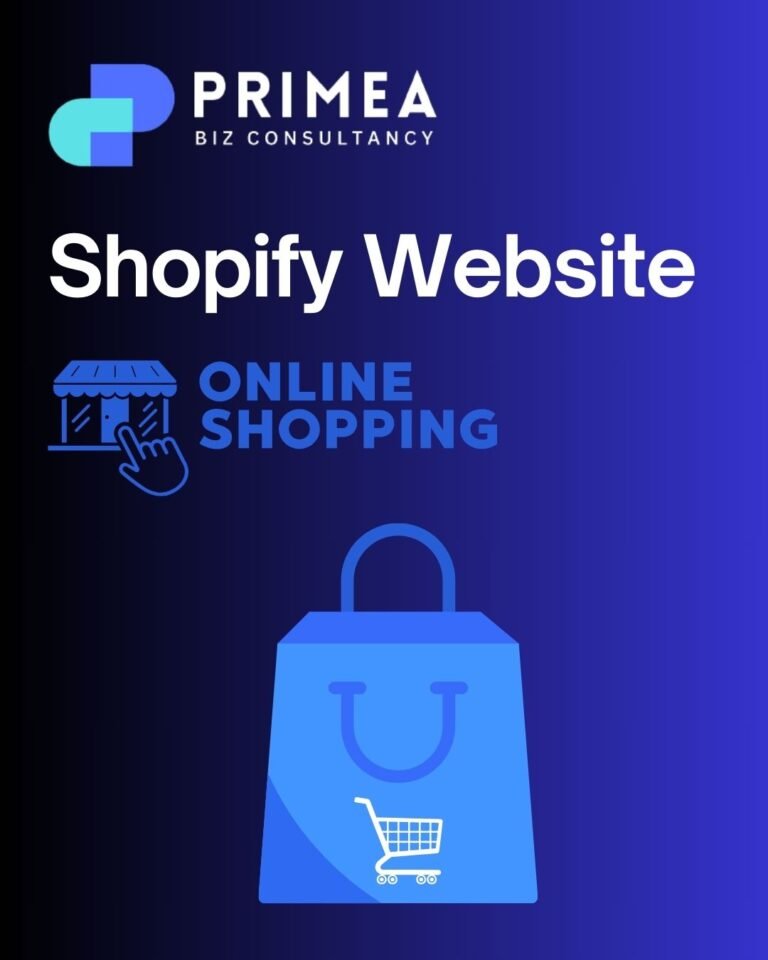 Shopify Website | Primea Biz Consultancy